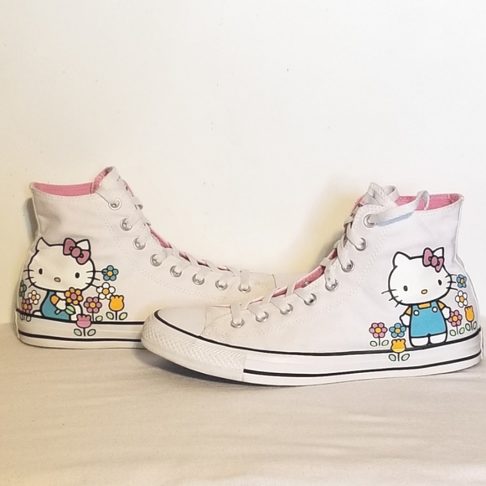 Converse Hello Kitty All Star High Top Sneakers Size … - Gem